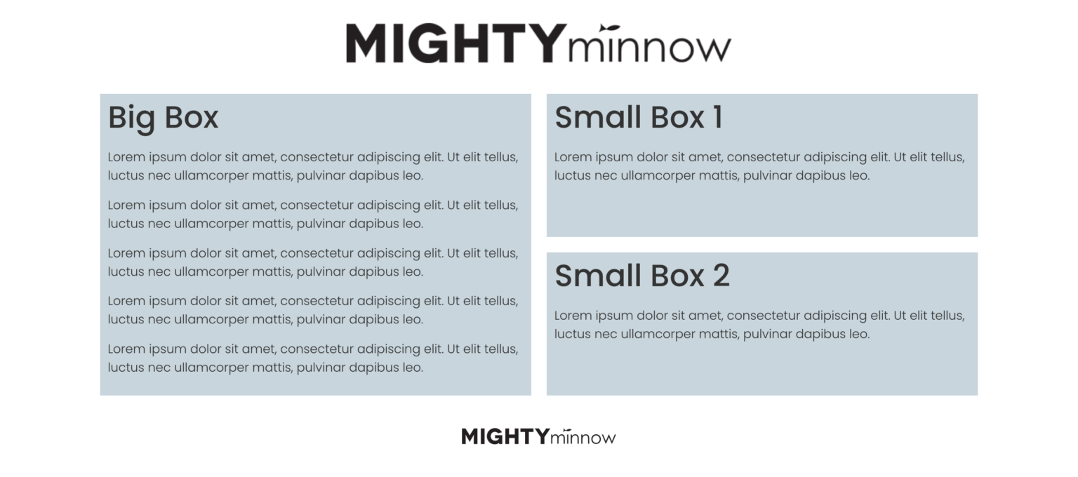 Creating a Two-Column Layout with boxes that align at top and bottom ...