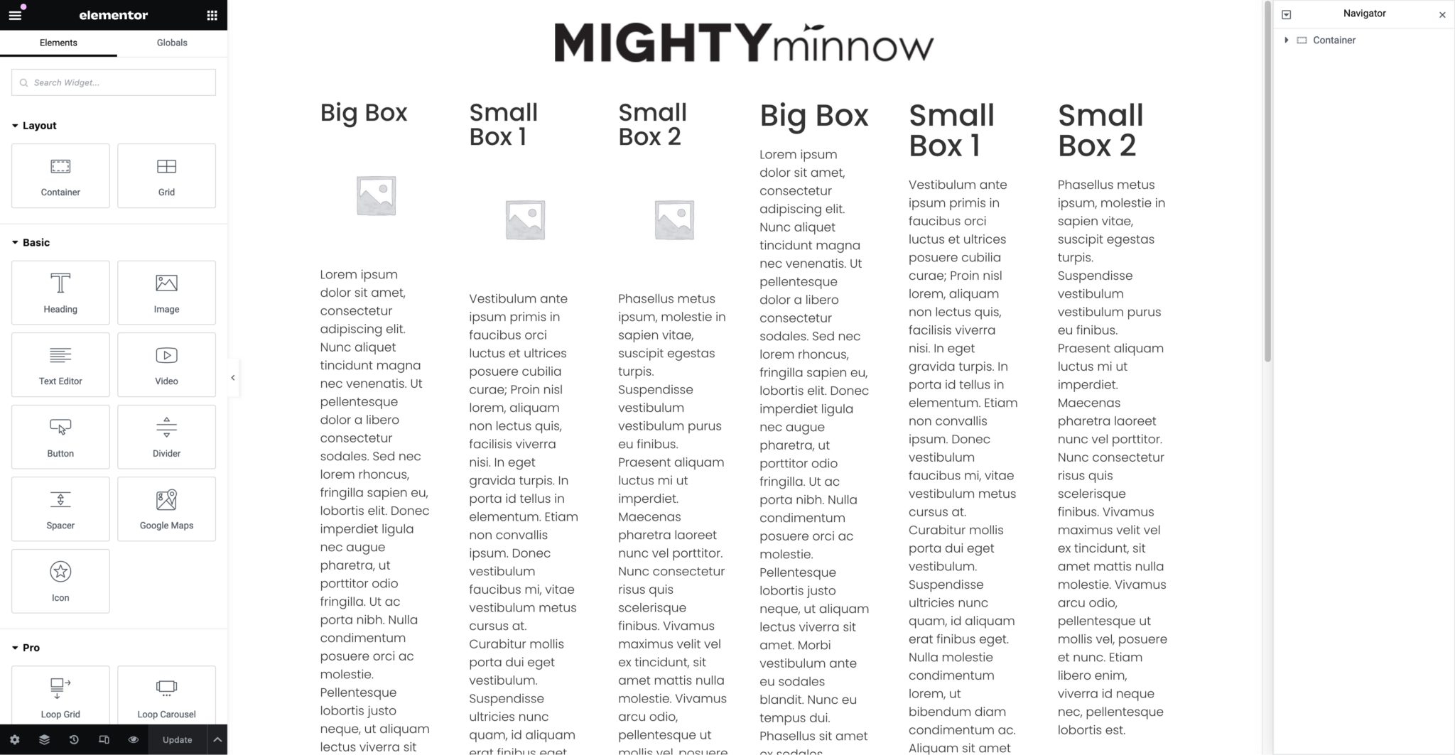Creating a Two-Column Layout with boxes that align at top and bottom ...